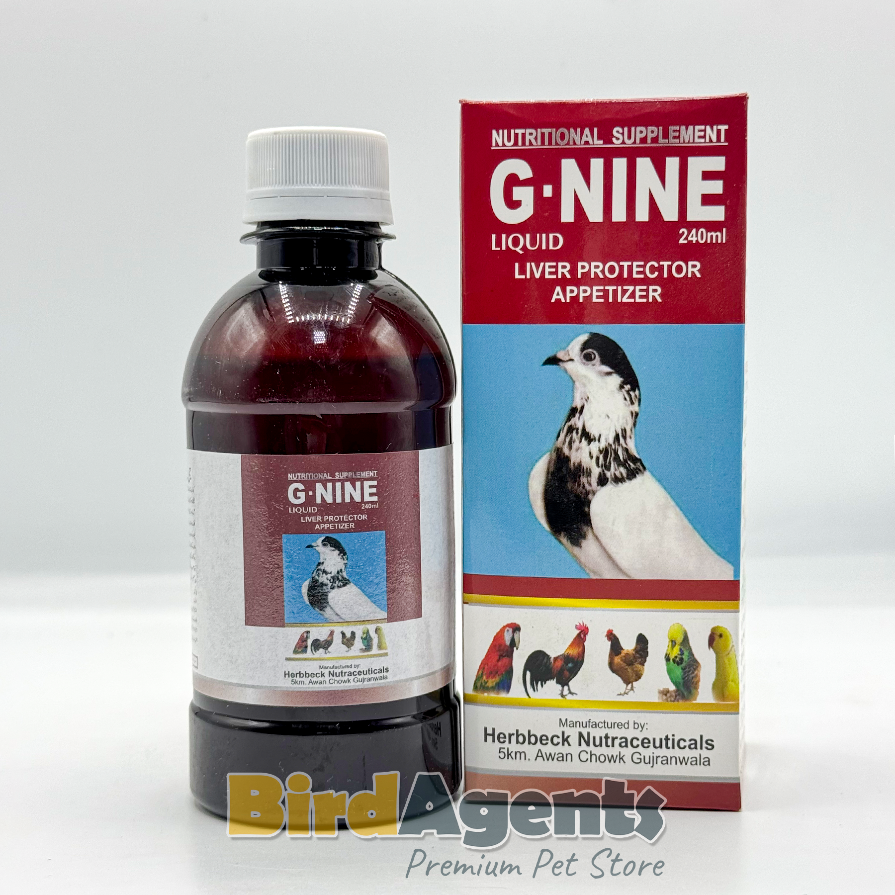 G NINE Liquid – Advanced Liver Tonic & Appetizer for Birds – BirdAgents.pk