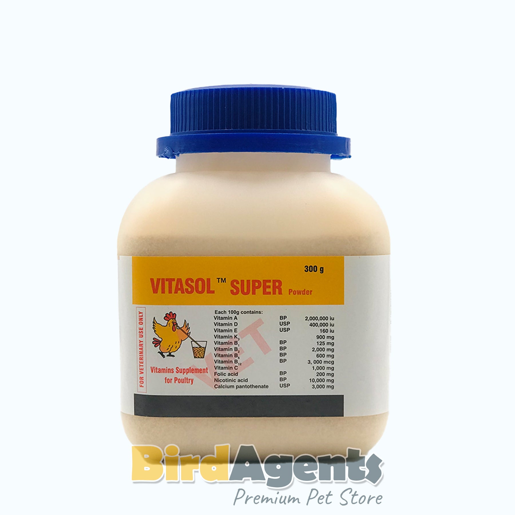 Vitasol Super Powder – Multivitamin Supplement for Poultry – BirdAgents.pk