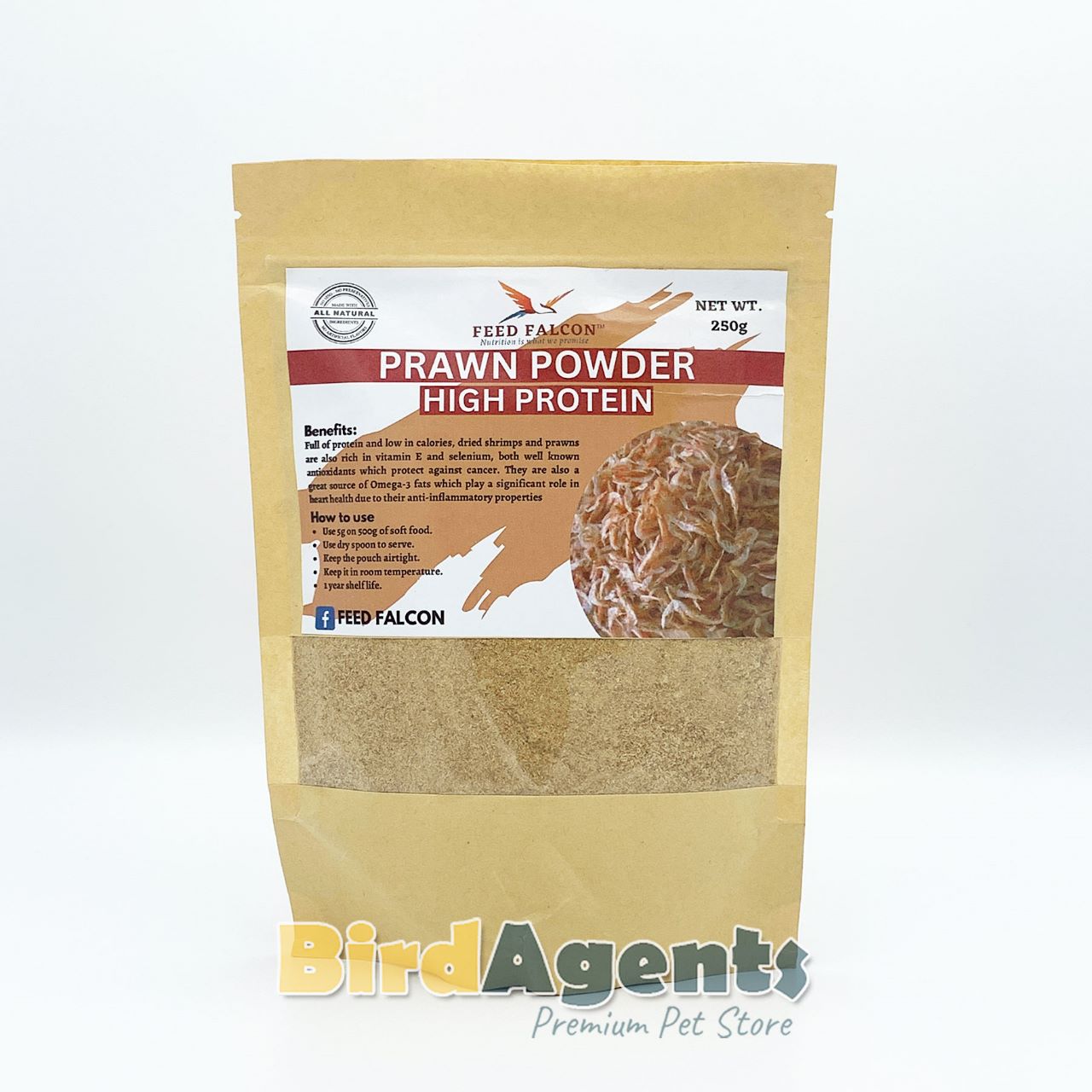 Prawn Powder - High Protein Source for Birds – BirdAgents.pk