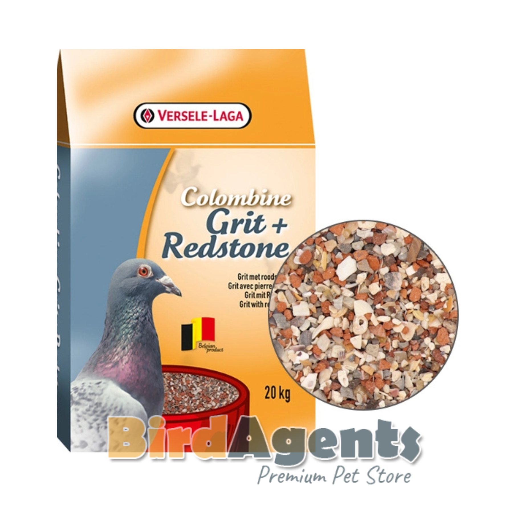 Colombine Grit + Redstone – Mineral Grit Mix for Pigeons – BirdAgents.pk
