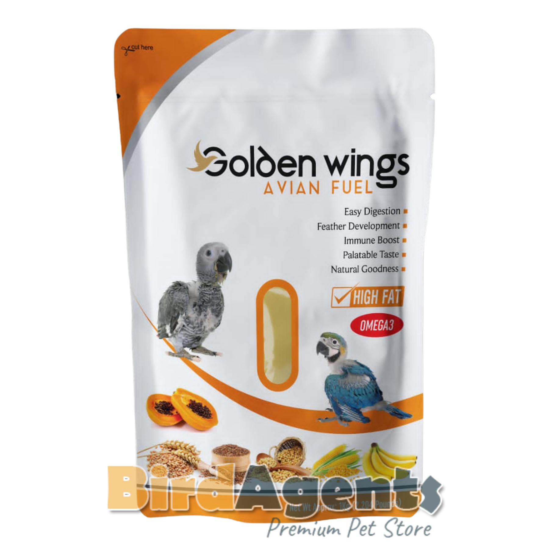 Golden Wings High Fat - Hand Feeding Formula – BirdAgents.pk