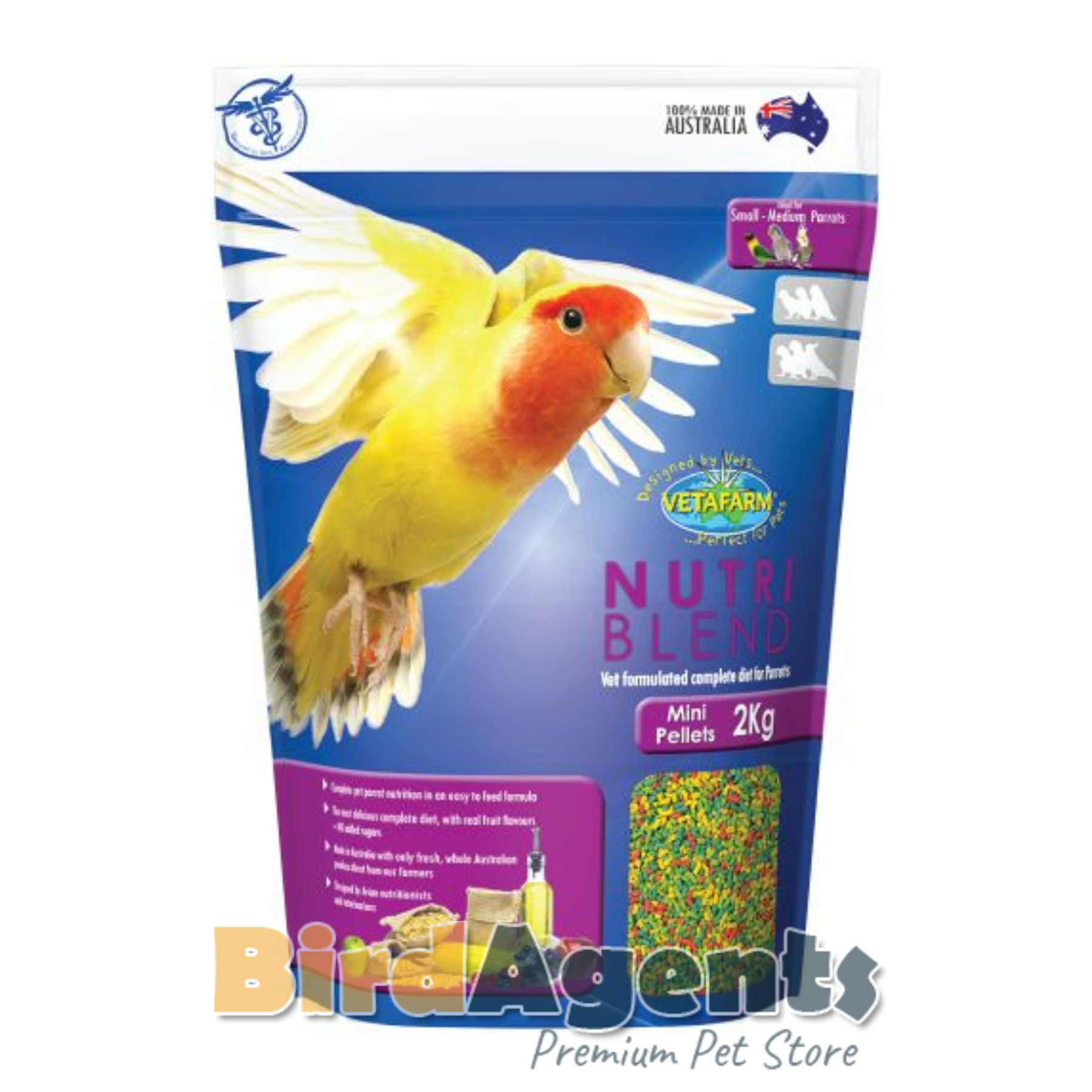 Nutriblend Mini Pellets - Complete Nutritional Diet for Parakeets ...