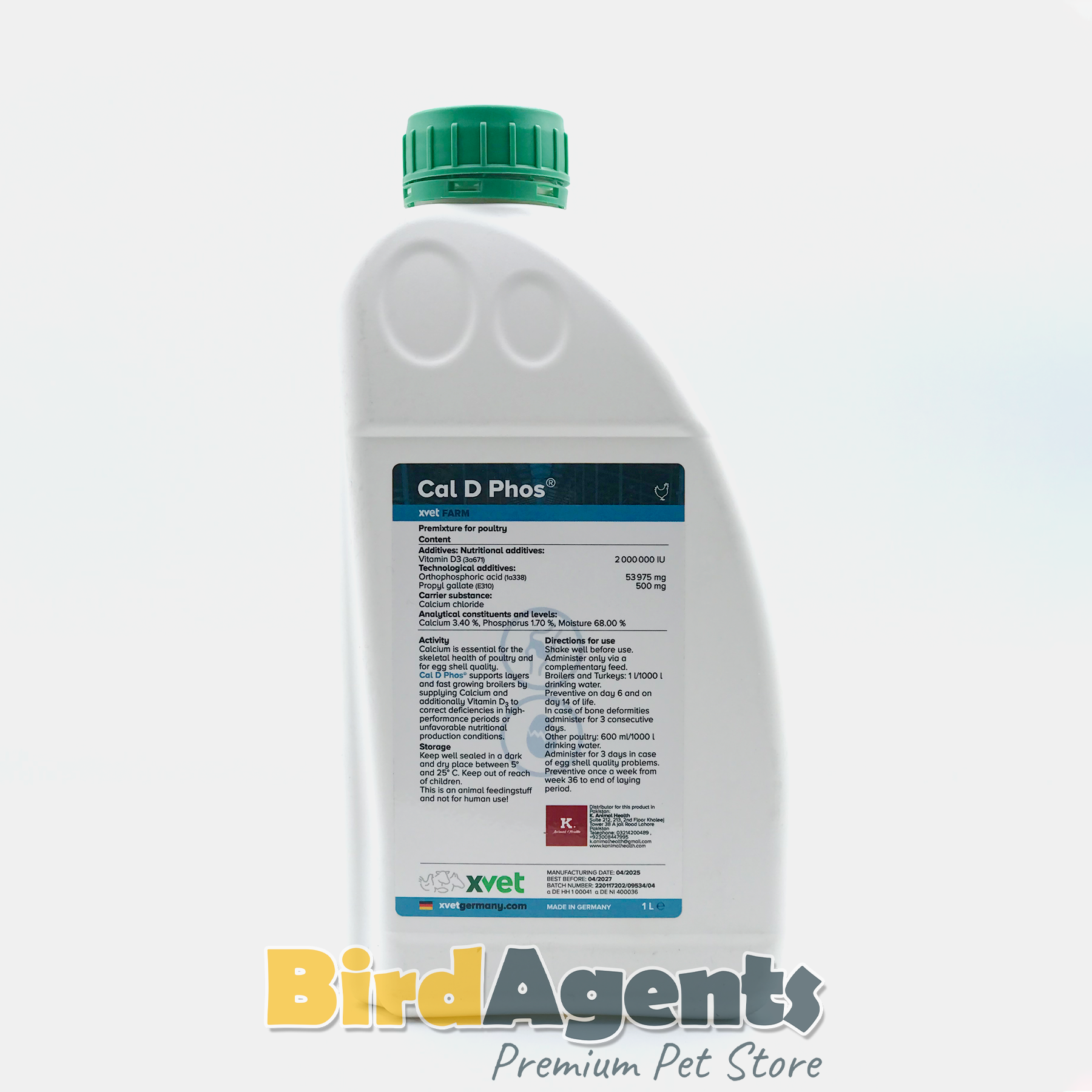 Cal D Phos – Calcium & Vitamin D₃ Supplement for Birds – BirdAgents.pk