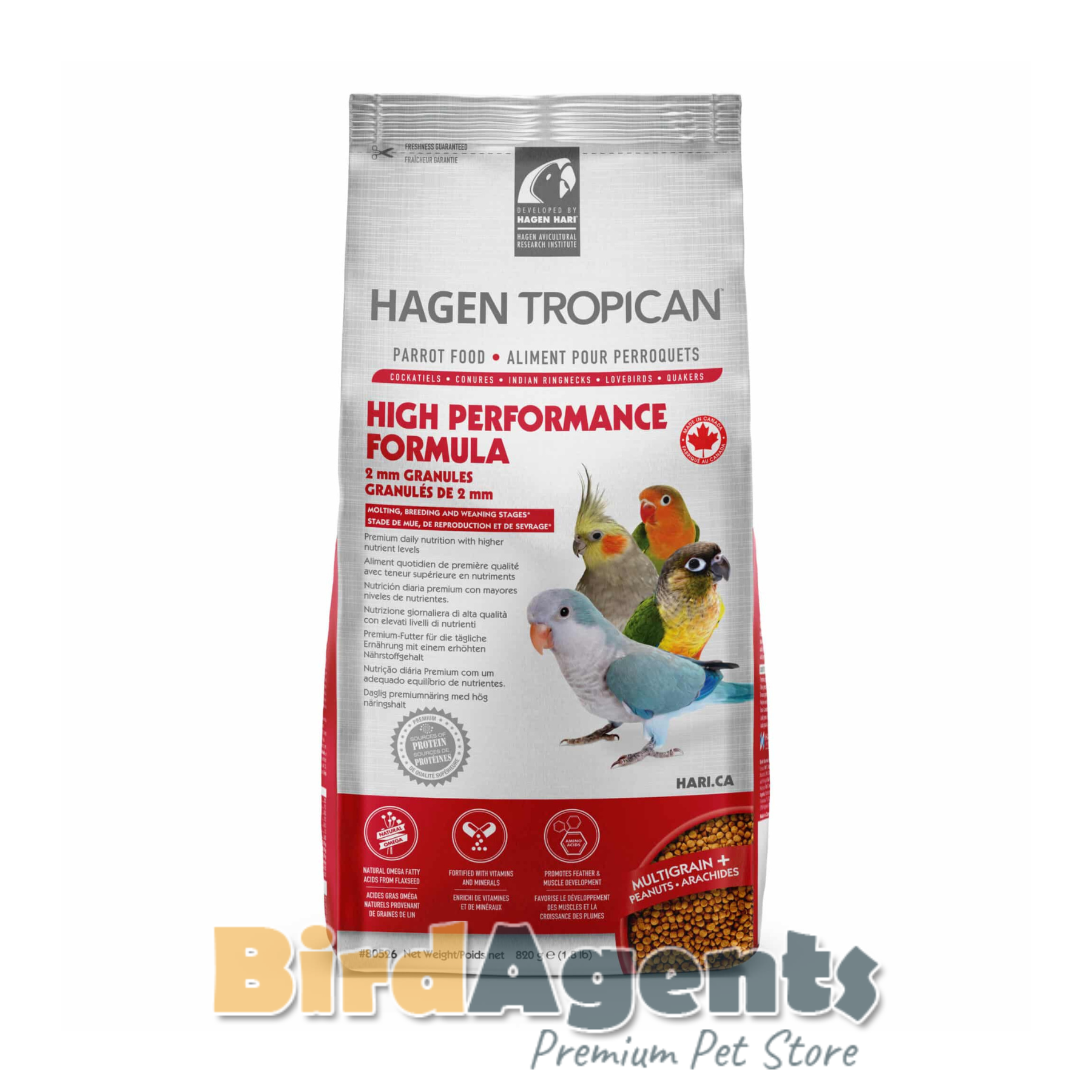 Tropican High Performance Formula For Parrots 2mm – BirdAgents.pk