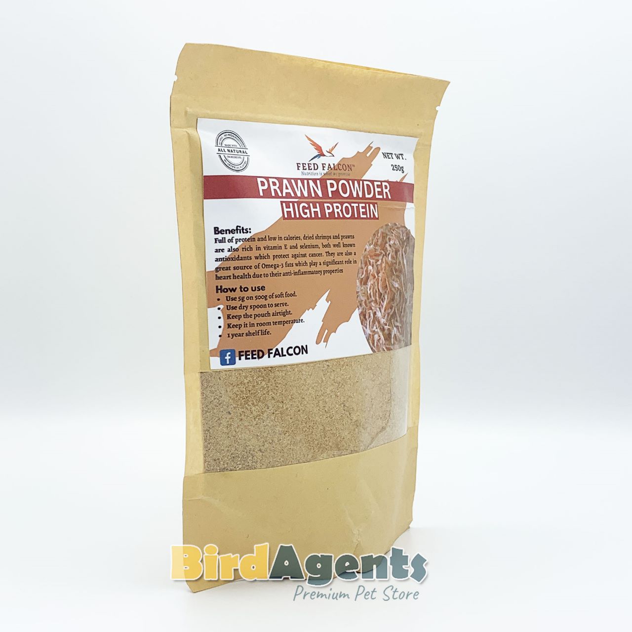 Prawn Powder High Protien FF 250g – BirdAgents.pk