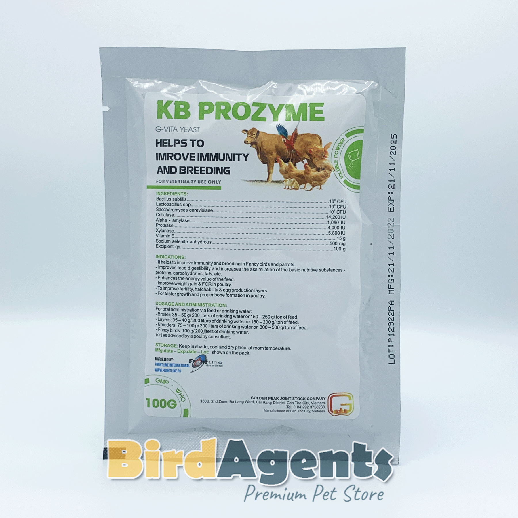 KB Prozyme – Immunity & Breeding Booster for Birds – BirdAgents.pk