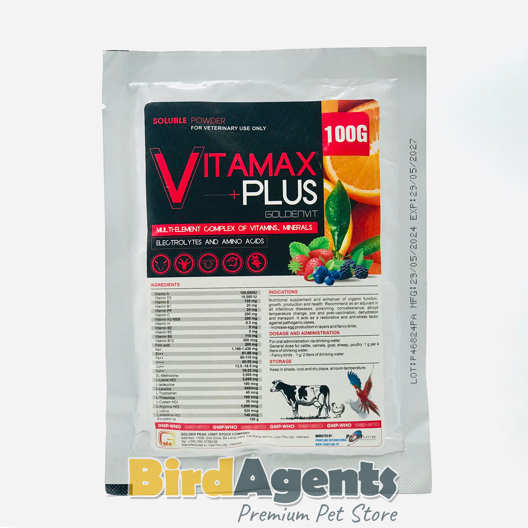 Vitamax Plus – Complete Growth & Health Enhancer – BirdAgents.pk
