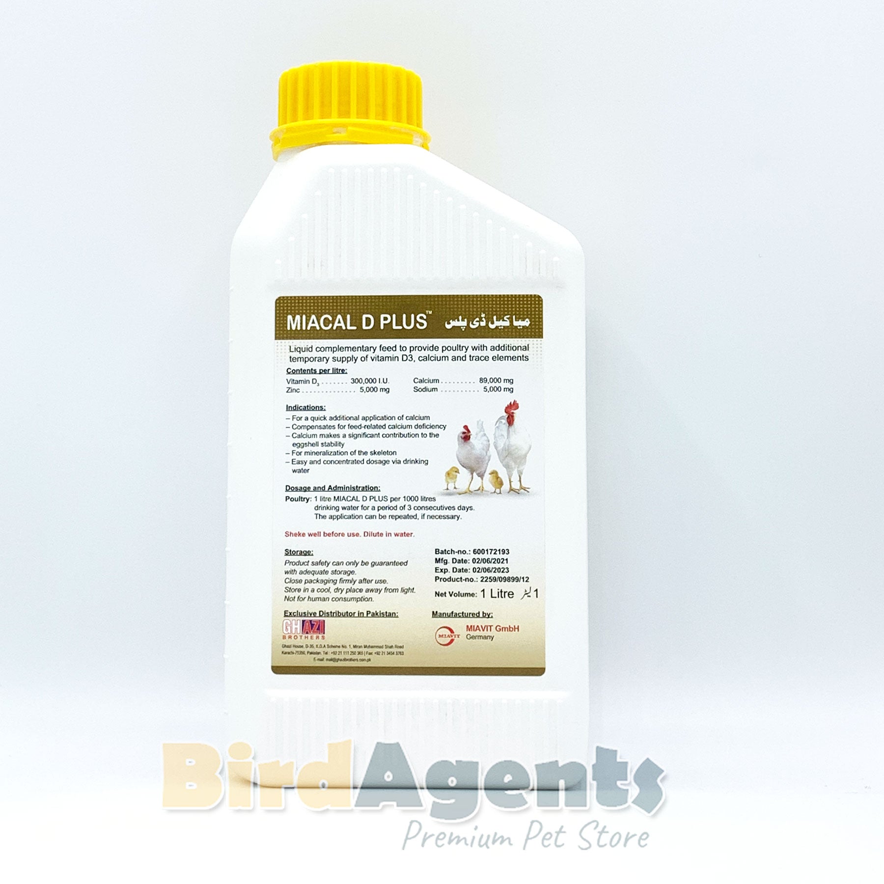 Miacal D Plus - Calcium & Vitamin D3 Supplement – BirdAgents.pk