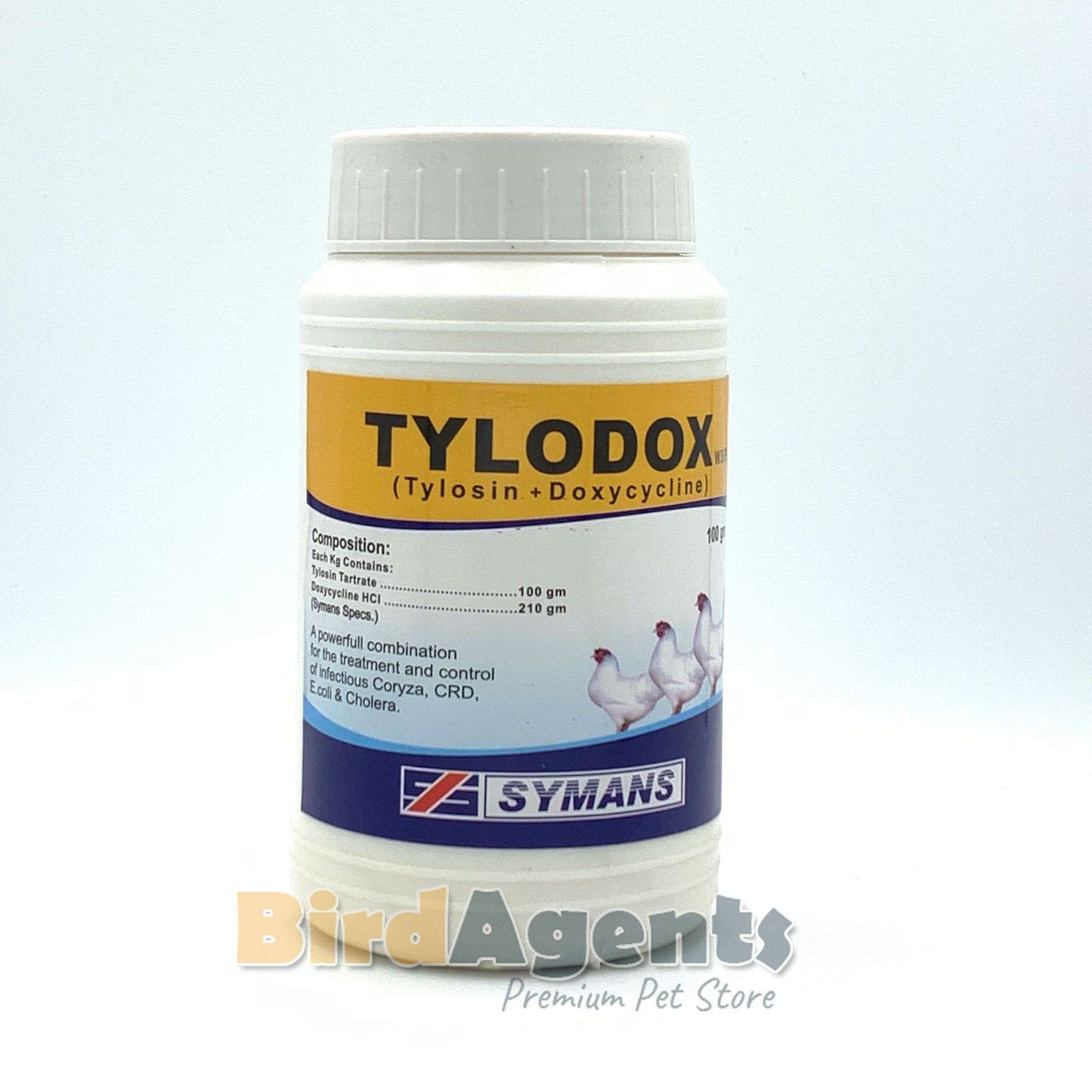 TYLODOX (Tylosin & Doxycycline) 100g – BirdAgents.pk