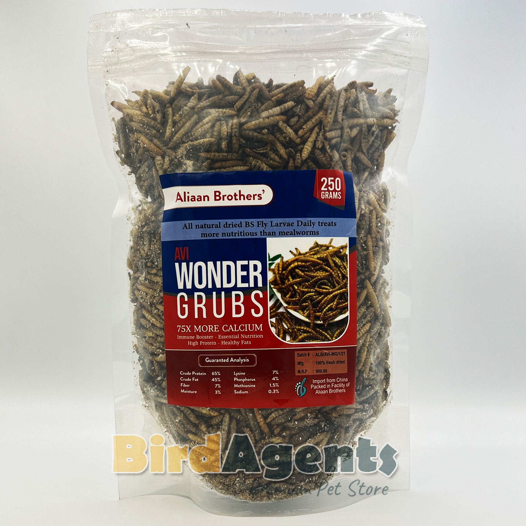 Avi Wonder Grubs - Dried BS Fly Larvea For Birds – BirdAgents.pk